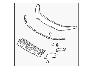 BCKA-50-7E0D-64 - Upper Grille 2019-2024 Mazda 3 | Florida Mazda Parts