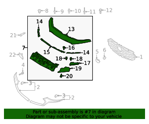 2019-2021 Mazda 3 Upper Grille BDTT-50-7E0B-13 | RealMazdaParts.com