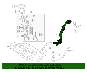 31030-3X600 - Fuel Filler Neck - 2013-2016 Hyundai | World OEM Parts ...