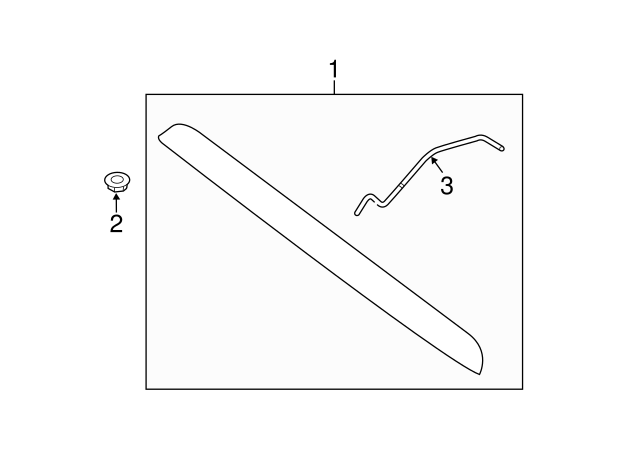 87210-3W000 - Rear Spoiler 2011-2016 Kia Sportage | Kia.Parts Store