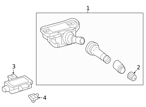 2017-2024 Mercedes-Benz Tire Pressure Monitoring System Sensor 000-905 ...