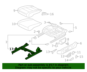 2019-2023 Volkswagen Arteon Seat Track Adjust Mechanism 8S8-881-184-A ...