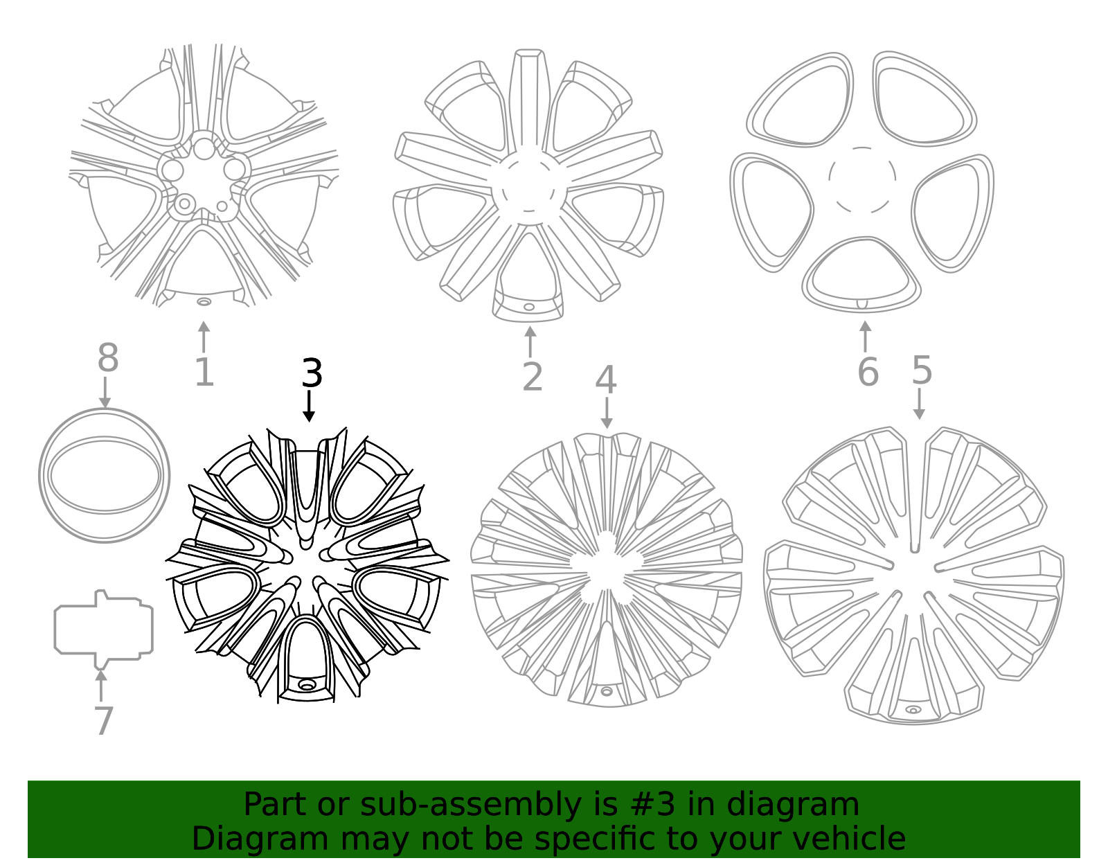 4260D-0E030 - 2020-2024 Toyota Highlander - Wheel Alloy 20 Inch ...
