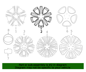 Genuine Toyota Wheel Alloy Machined 18 Inch part# 42611-0E580 for 2020 ...
