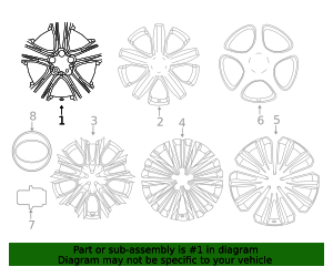 42611-0E510 - Wheel Alloy Painted 18 Inch - 2020-2021 Toyota Highlander ...