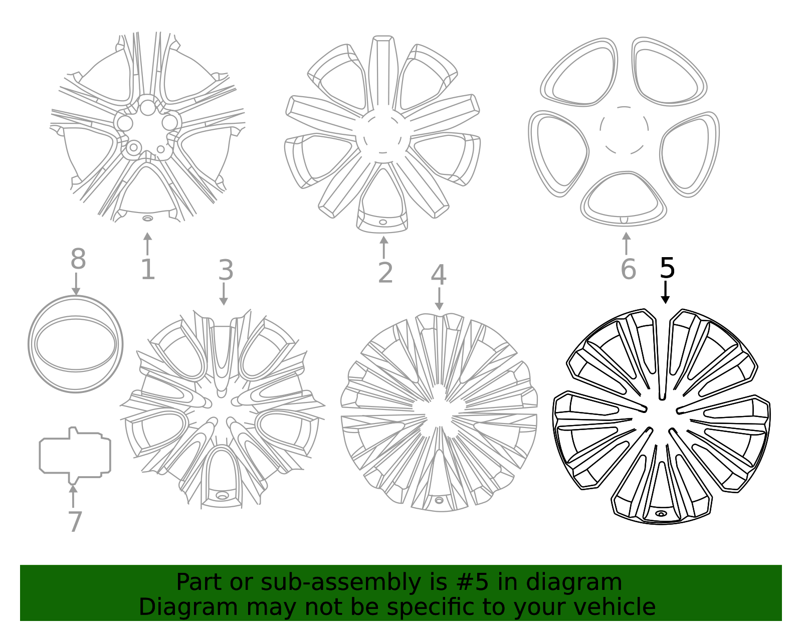 2021-2022 Toyota Highlander Wheel Disc 42611-0E600 | Toyota Parts Center