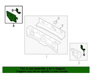 5257A974 - Rear Body Extension 2014-2022 Mitsubishi | Mitsubishi Direct ...