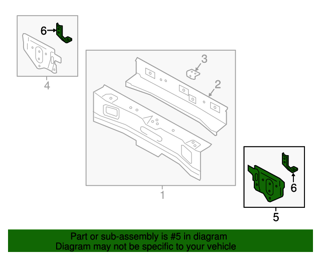 5257A973 - Rear Body Extension 2014-2022 Mitsubishi | Mitsubishi Direct ...