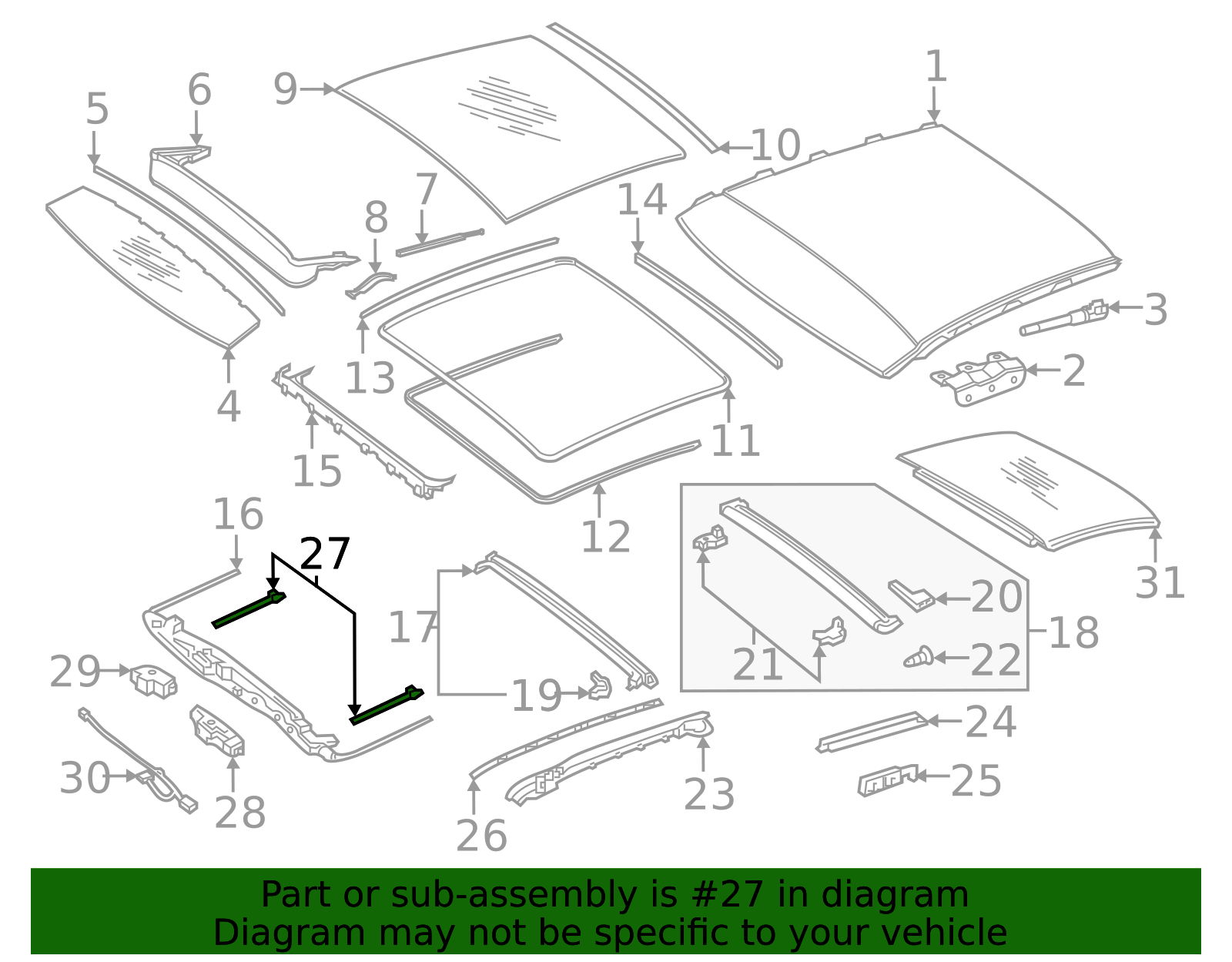 2022-2023 Mercedes-Benz Sunroof Lifter 213-780-34-01-64 | Retail ...