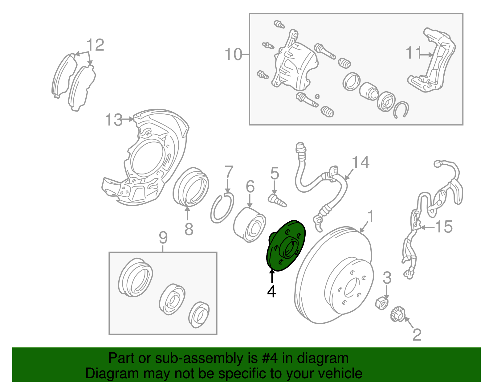 1996-2000 Toyota RAV4 Hub Assembly 43502-42010 | Toyota Parts Center