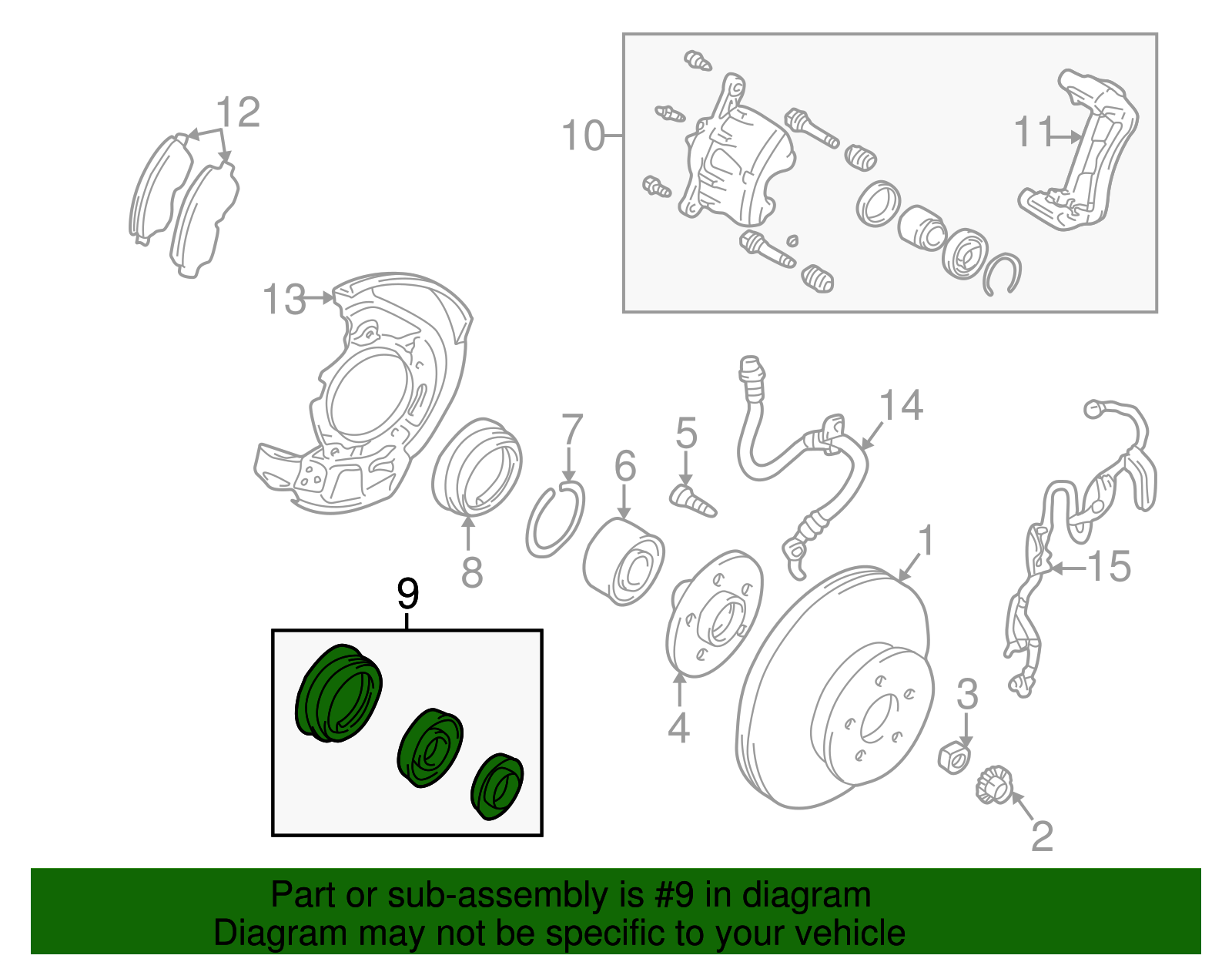 1993-1999 Toyota Hub Seal Kit 04422-12091 | Toyota Parts Center
