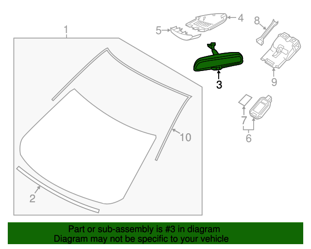 KB7W-69-220 - Mirror Inside - 2019-2022 Mazda | Mazda Swag
