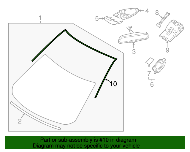 2017-2023 Mazda CX-5 Reveal Molding KB7W-50-601A | RealMazdaParts.com