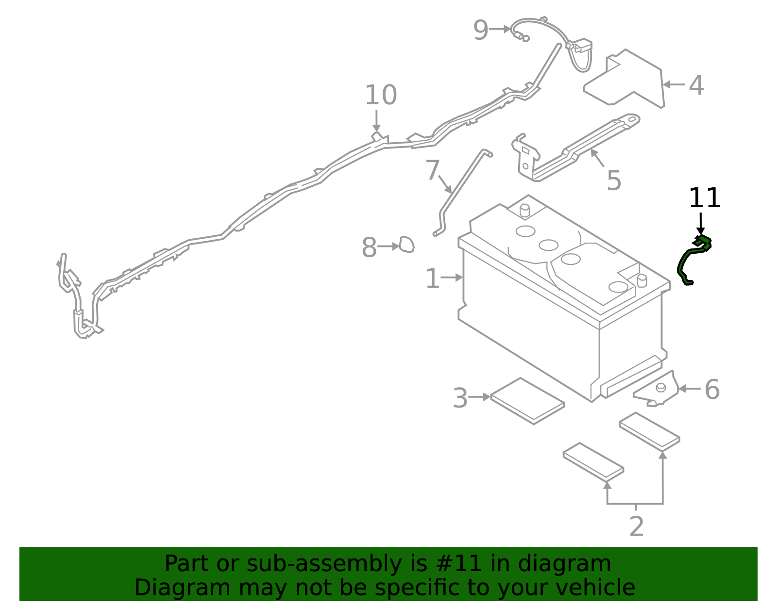 61-12-8-797-683 - Battery cable minus dual storage system 2019-2024 BMW ...