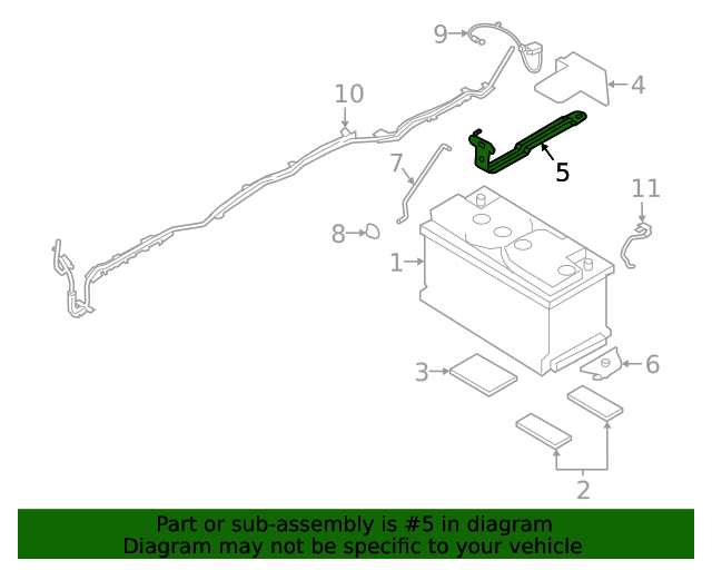 Genuine BMW 61-21-6-832-839 | Battery Holder | FREE Shipping on Most ...