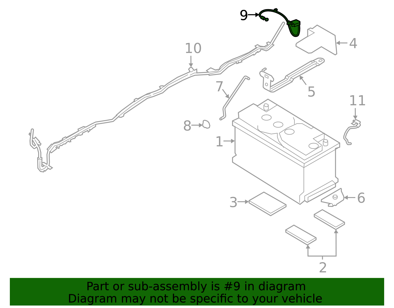 Genuine BMW 61-12-5-A69-0C1 | Positive Cable | FREE Shipping on Most ...