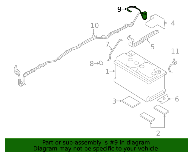Genuine BMW 61-12-5-A69-0C1 | Positive Cable | FREE Shipping on Most ...