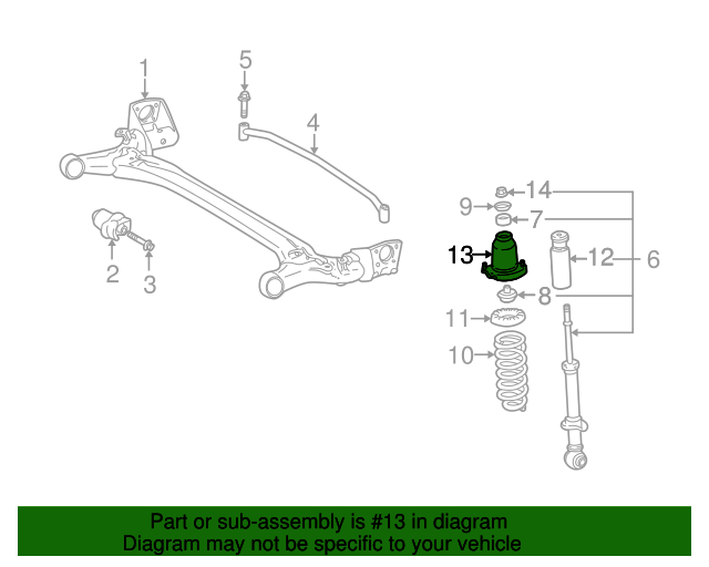 2003-2009 Toyota Suspension Shock Absorber Mount 48401-32020 | Toyota ...