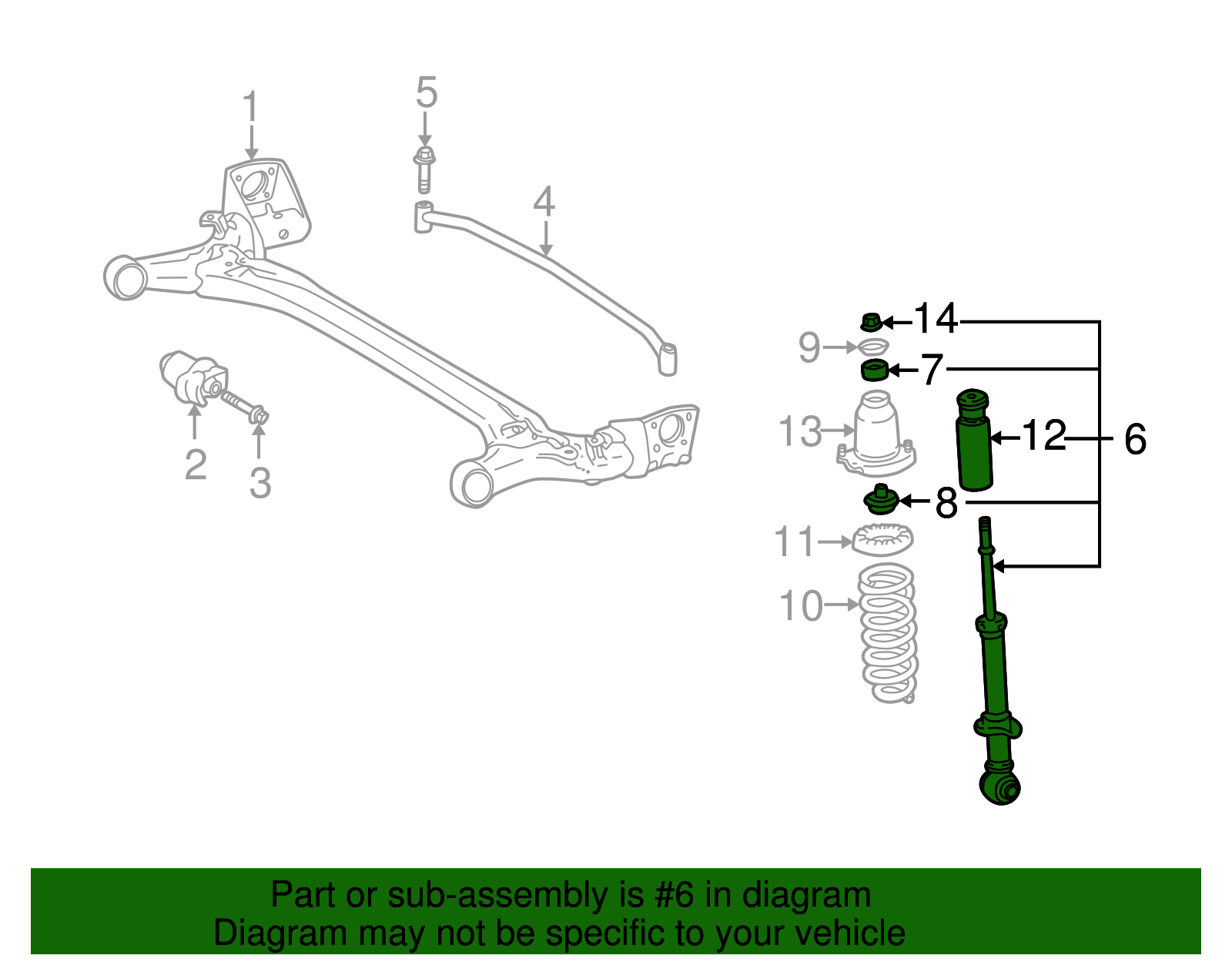 2003-2007 Toyota Shock Absorber 48530-A9530 | Toyota Parts Center