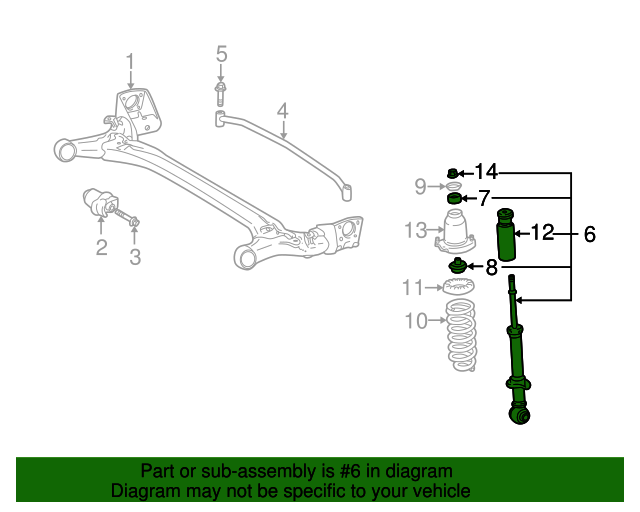 48530-09F90 - Shock Absorber 2003-2008 Toyota | Longo Toyota Parts