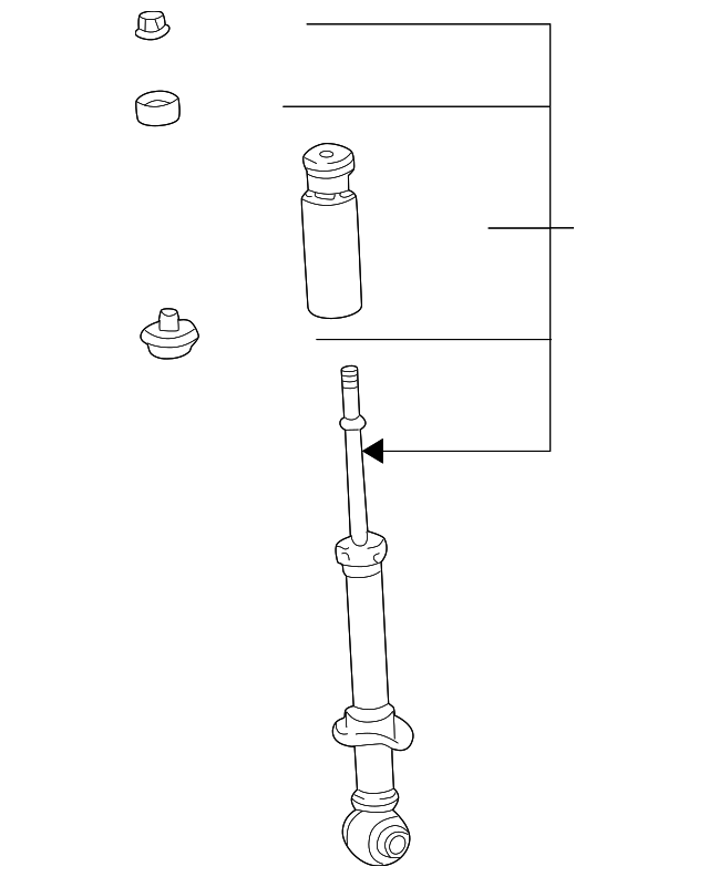 48530-09F90 - Shock Absorber 2003-2008 Toyota | Longo Toyota Parts
