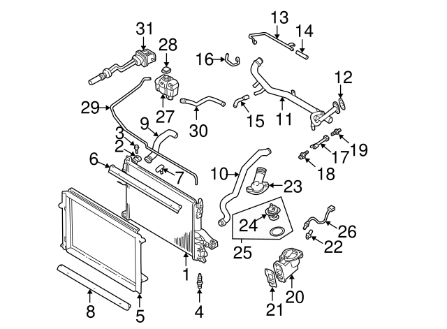 2002-2009 Volvo Coolant Temp Sensor 8653103 | OEM Parts Online