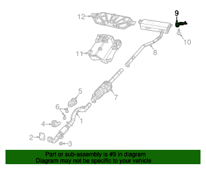 Muffler W/Tailpipe Insulator 57008701AA | TascaParts.com