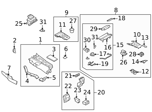 Gear Shift Control for 2022 Nissan Rogue | OEM Parts Online