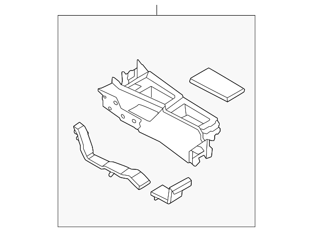 96910-6RB7D - Console Base - 2021-2022 Nissan Rogue | Nissan OEM Parts ...