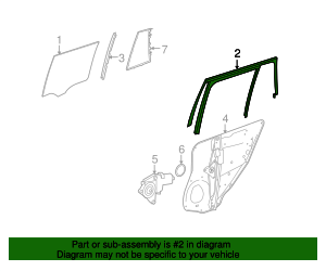 253-735-04-25 - Window Channel 2016-2022 Mercedes-Benz ...