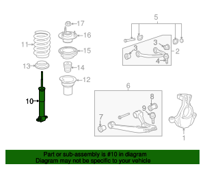 2007-2014 GM Front Passenger Side Shock Absorber 19420490 GM ...