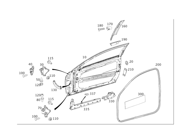 204-690-32-87 - Trim Molding 2012-2015 Mercedes-Benz | Mercedes-Benz ...