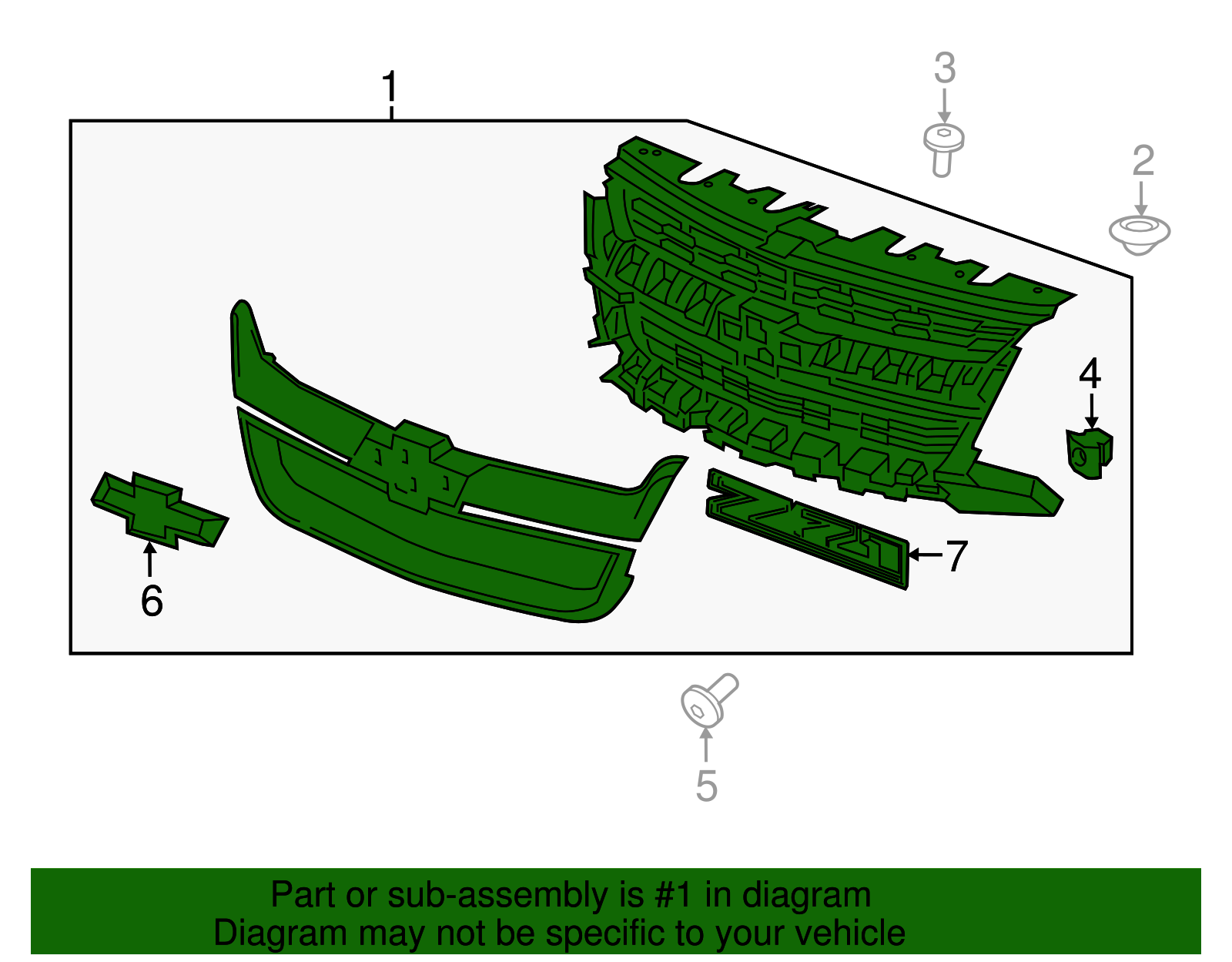 Buy Genuine GM Auto Parts - Grille (Part # 84408361) | GM Parts Store