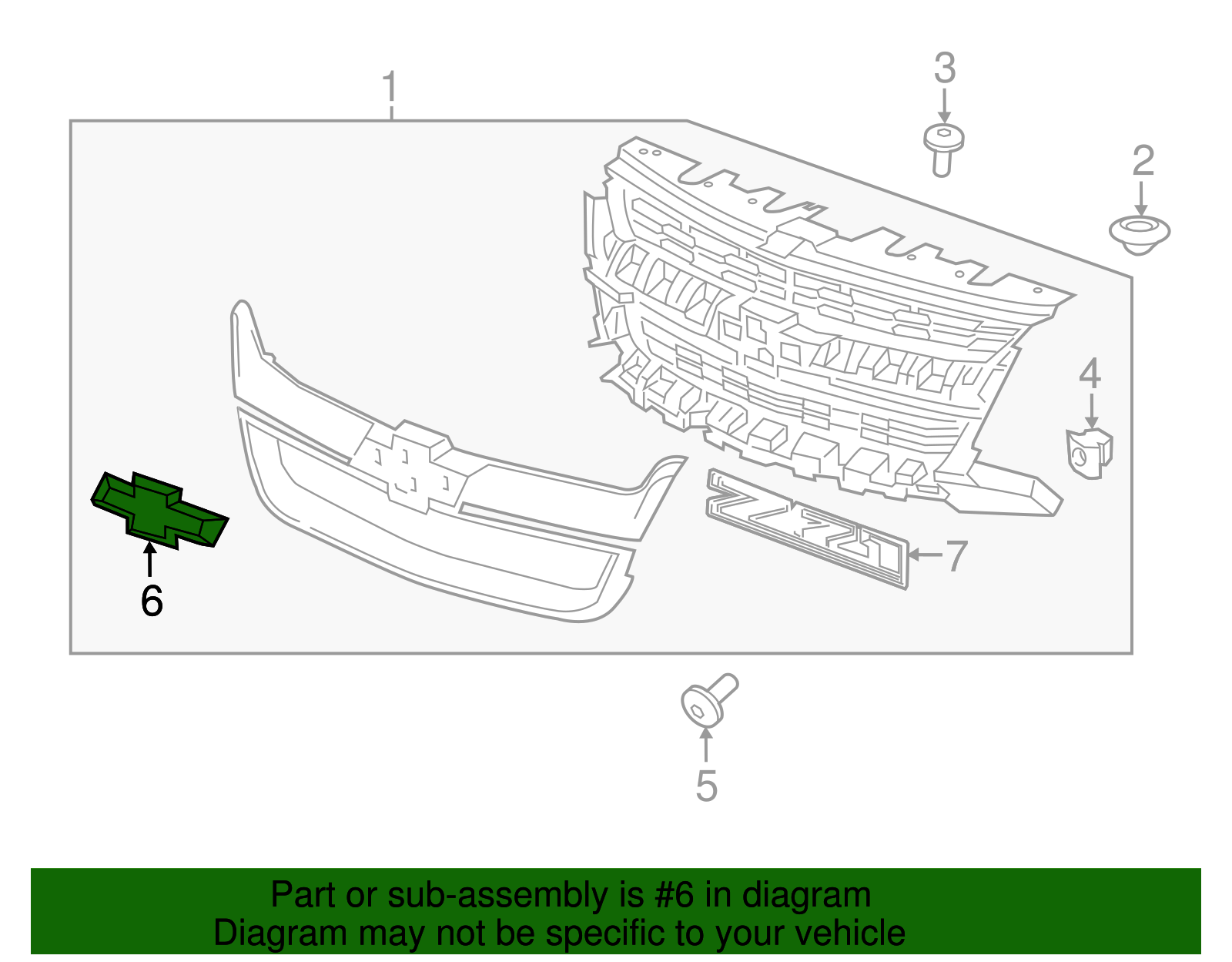84238670 - 2015-2020 Chevrolet Colorado - Front Grille Bowtie Emblem in ...