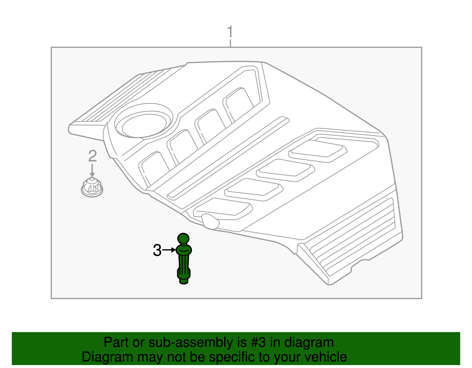 2010-2025 BMW Engine Cover Ball Stud 13-71-7-590-625 | BMWPartsDirect.com