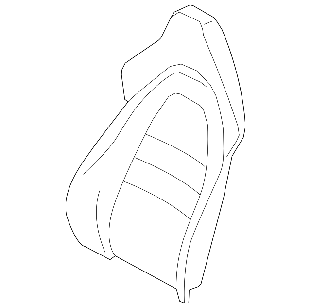 971-881-805-FC-DUE - Seat Back Cover - 2017-2023 Porsche Panamera ...