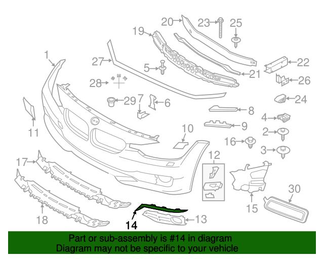 51117294893 - 2017-2019 BMW Finish Molding (51-11-7-294-893) | BMW of ...