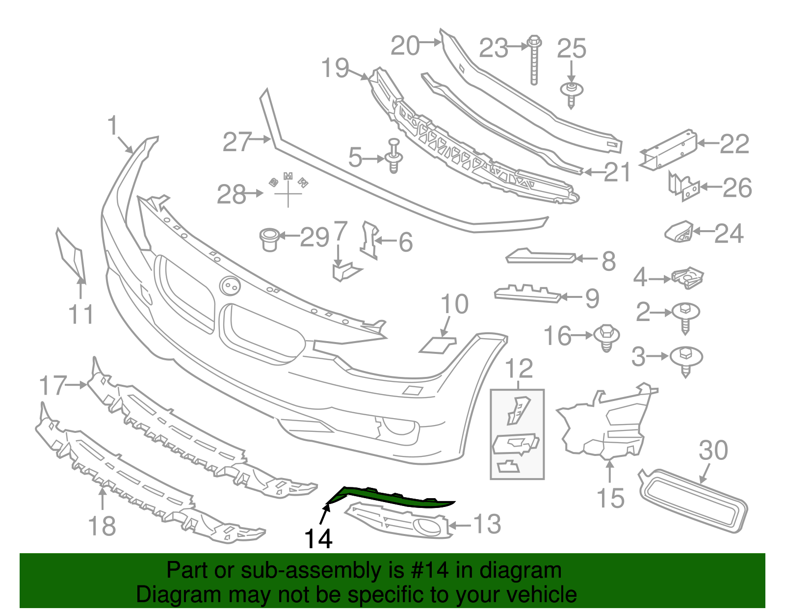 51117294893 - 2017-2019 BMW Finish Molding (51-11-7-294-893) | BMW of ...
