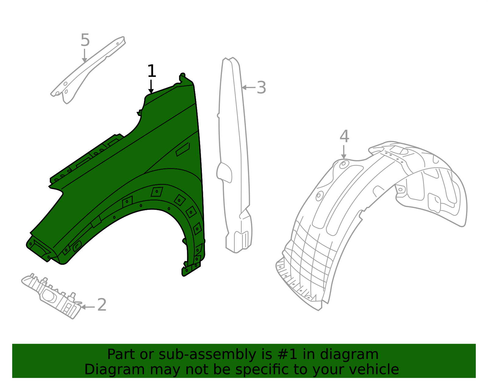 2022-2024 Hyundai Tucson Fender 66311-CW000 | OEM Parts Online