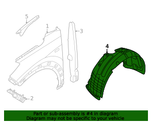 2022-2024 Hyundai Tucson Fender Liner 86811-CW000 | OEM Parts Online