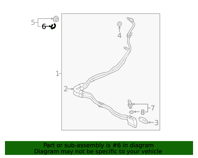 2018-2024 GM Engine Oil Cooler Connector Retainer 22988272 GM ...