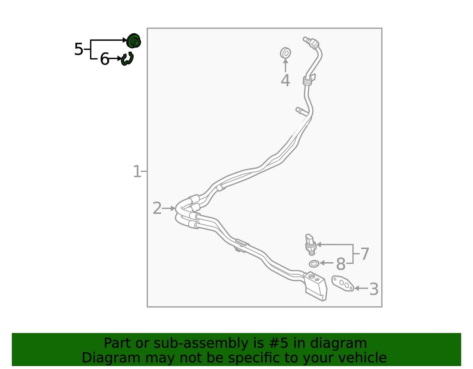 2019-2025 GM Fluid Cooler Pipe Connector 84240291 GM | GMPartsDirect.com