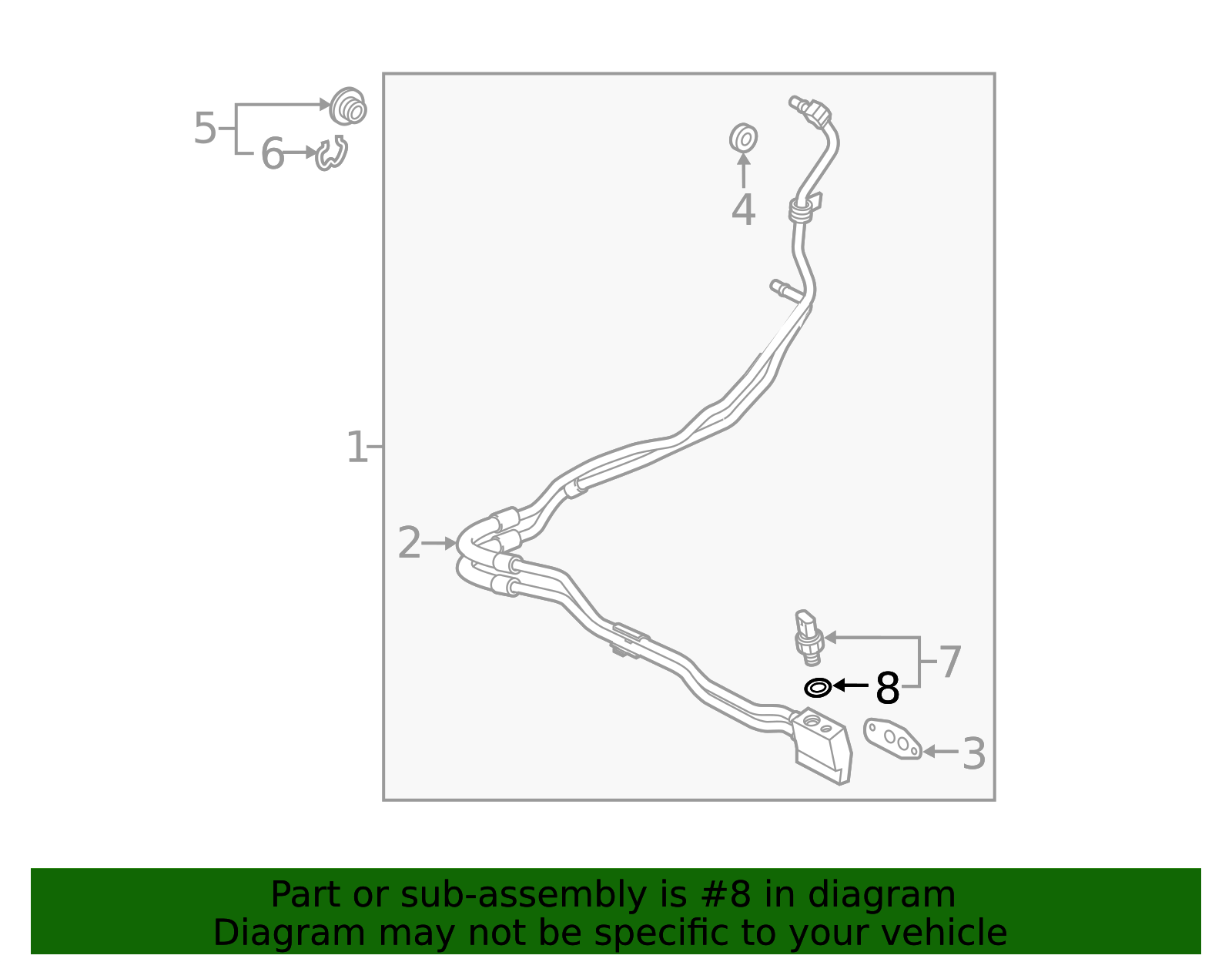 2019-2025 GM Engine Oil Pressure Sensor Seal 12685373 GM ...