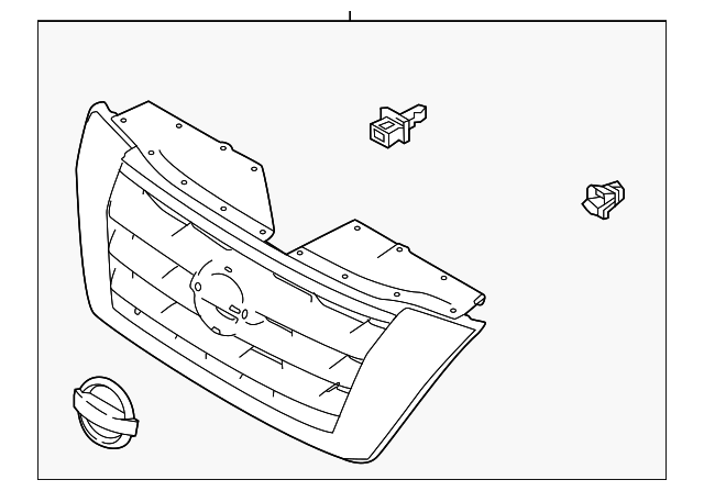 2021-2024 Nissan Armada Grille Assembly 62310-6JL0A | Nissan Parts Plus