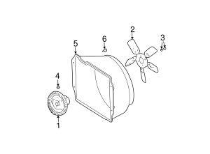 1997-2006 Jeep Wrangler Fan Shroud 52027925AC | TascaParts.com