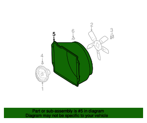 1997-2006 Jeep Wrangler Fan Shroud 52027925AC | TascaParts.com