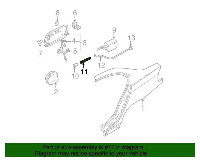 Genuine BMW 51-25-8-151-799 | Door Actuator Seal | FREE Shipping on ...