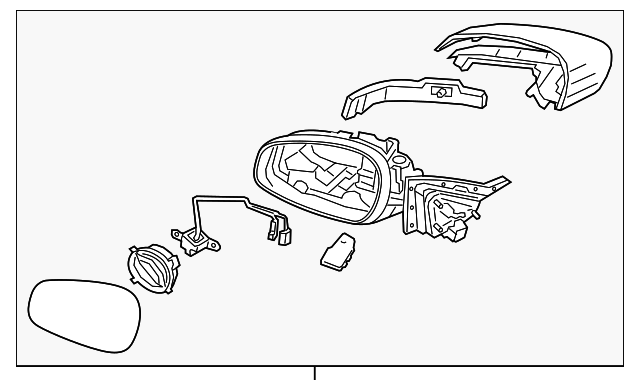 2019-2021 Genesis G70 Mirror Assembly 87610-G9770 | OEM Parts Online