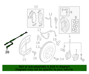 4M0-972-252-D - Sensor Harness 2017-2020 Audi | Audi OEM Parts