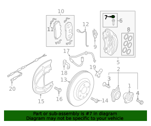 4M0-611-483-A - Bleeder Valve Dust Cap 2017-2023 Audi | Audi OEM Parts